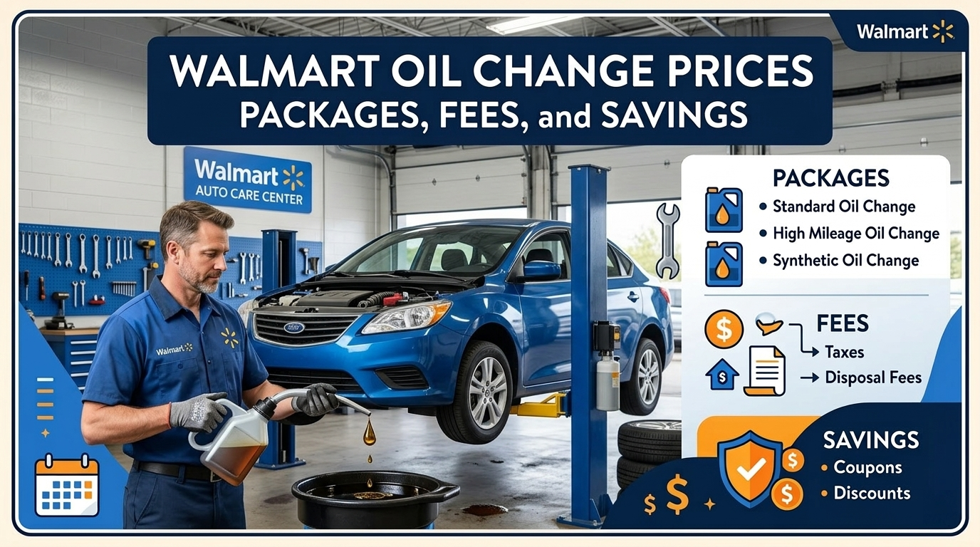 Walmart Oil Change Prices (Packages, Fees, and Savings) - Walmart Desk