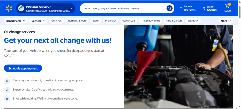 Walmart Oil Change Prices (Packages, Fees, and Savings) - Walmart Desk
