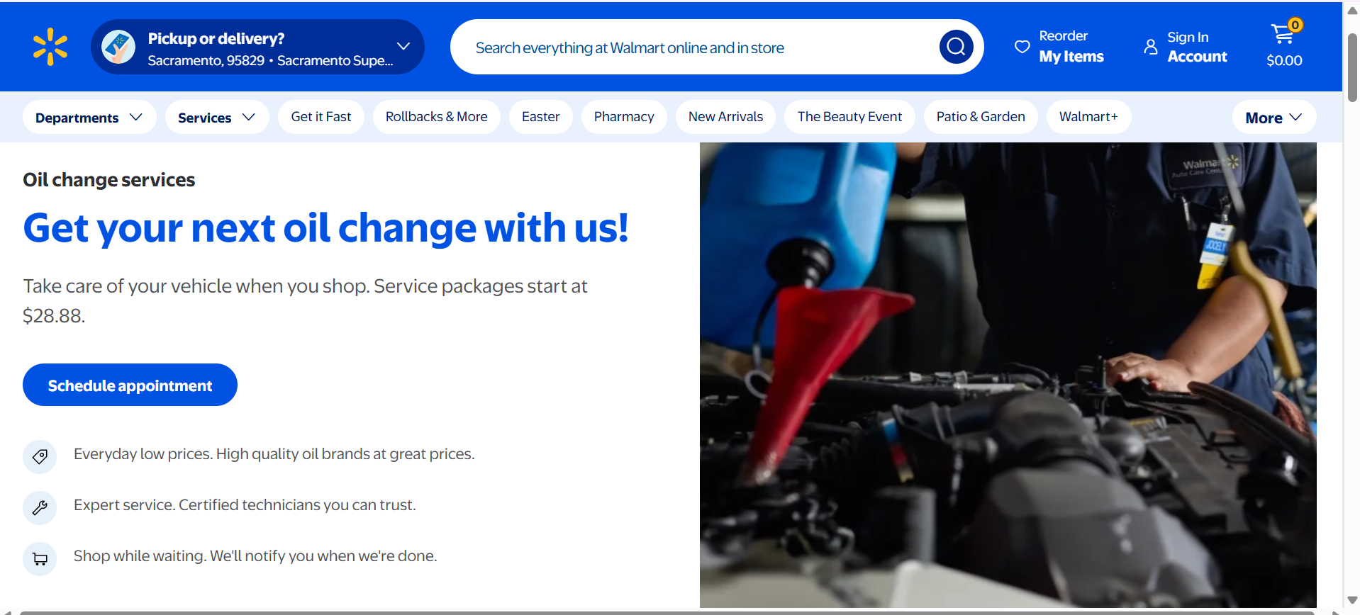 Walmart Oil Change Prices (Packages, Fees, and Savings) - Walmart Desk